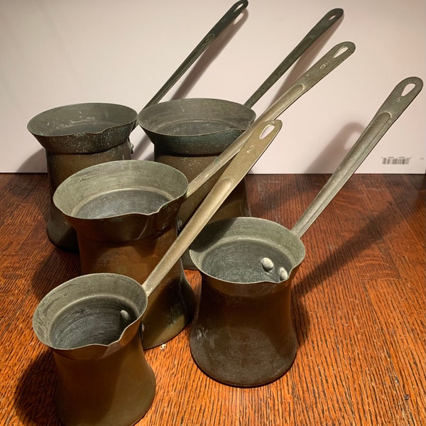 Antique Brass Measuring Cups - Etsy