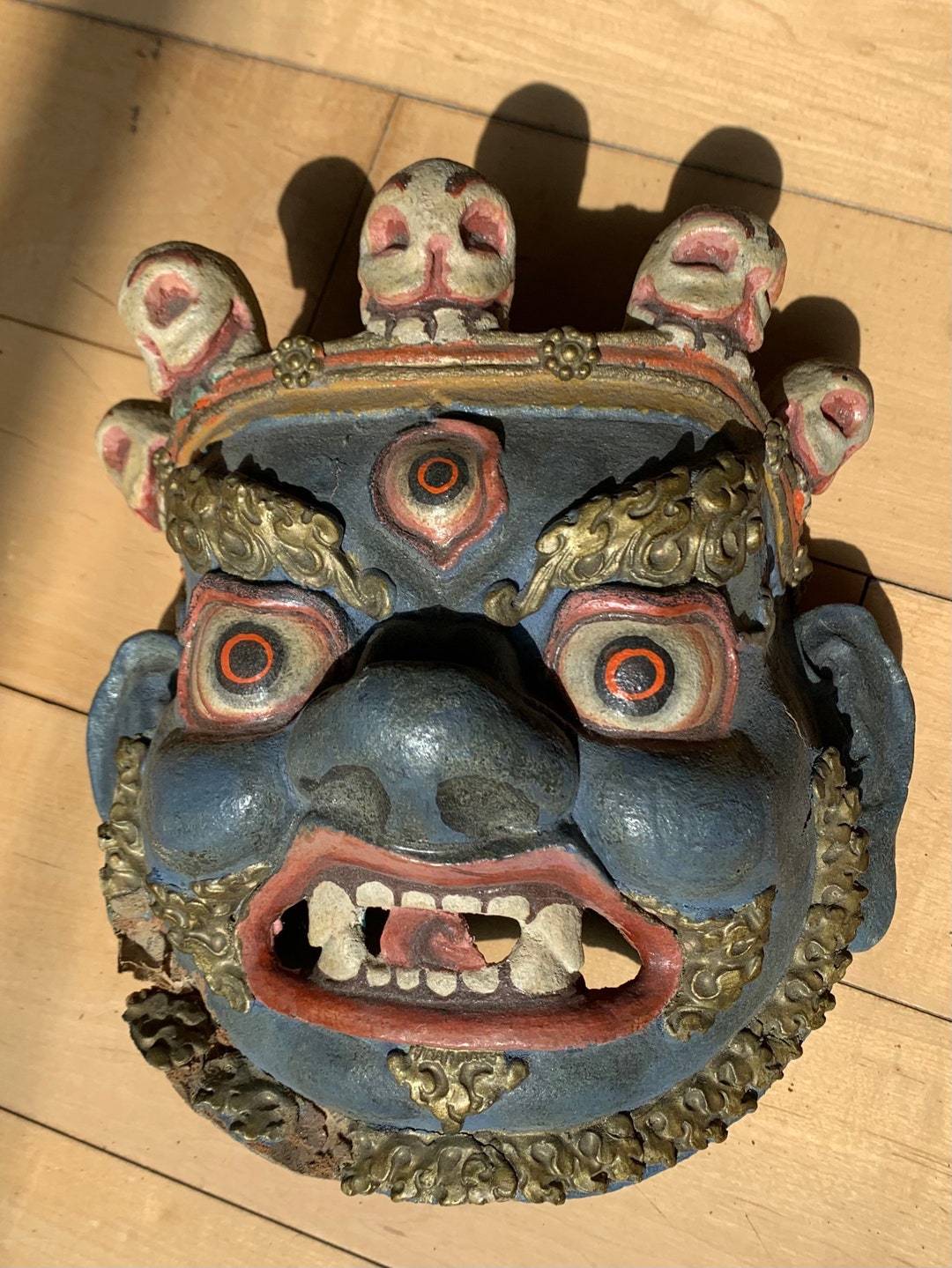 Vintage Tibetan Mahakala Mask - Etsy