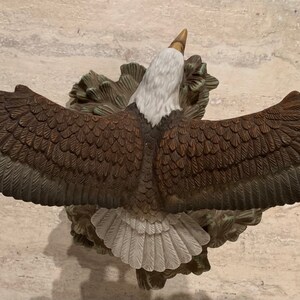 Painted Ceramic Eagle Statue - Etsy