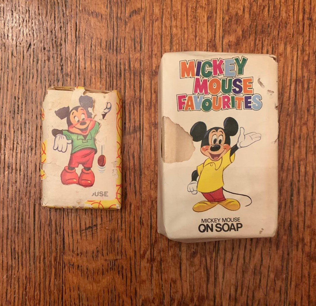 Vintage 1970s Mickey Mouse Bars of Soap Set of 2 - Etsy