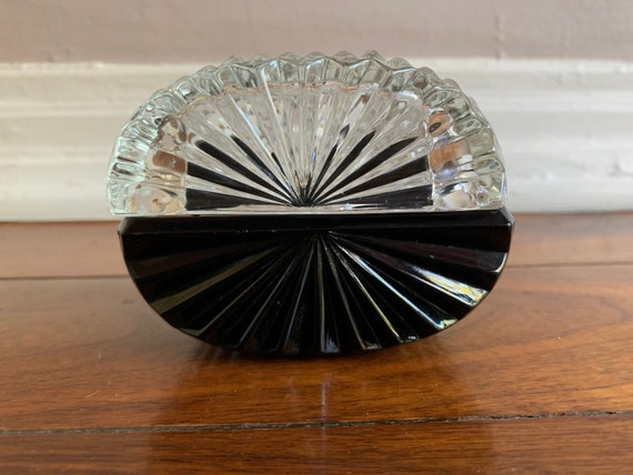 Black and White Glass Box - Etsy