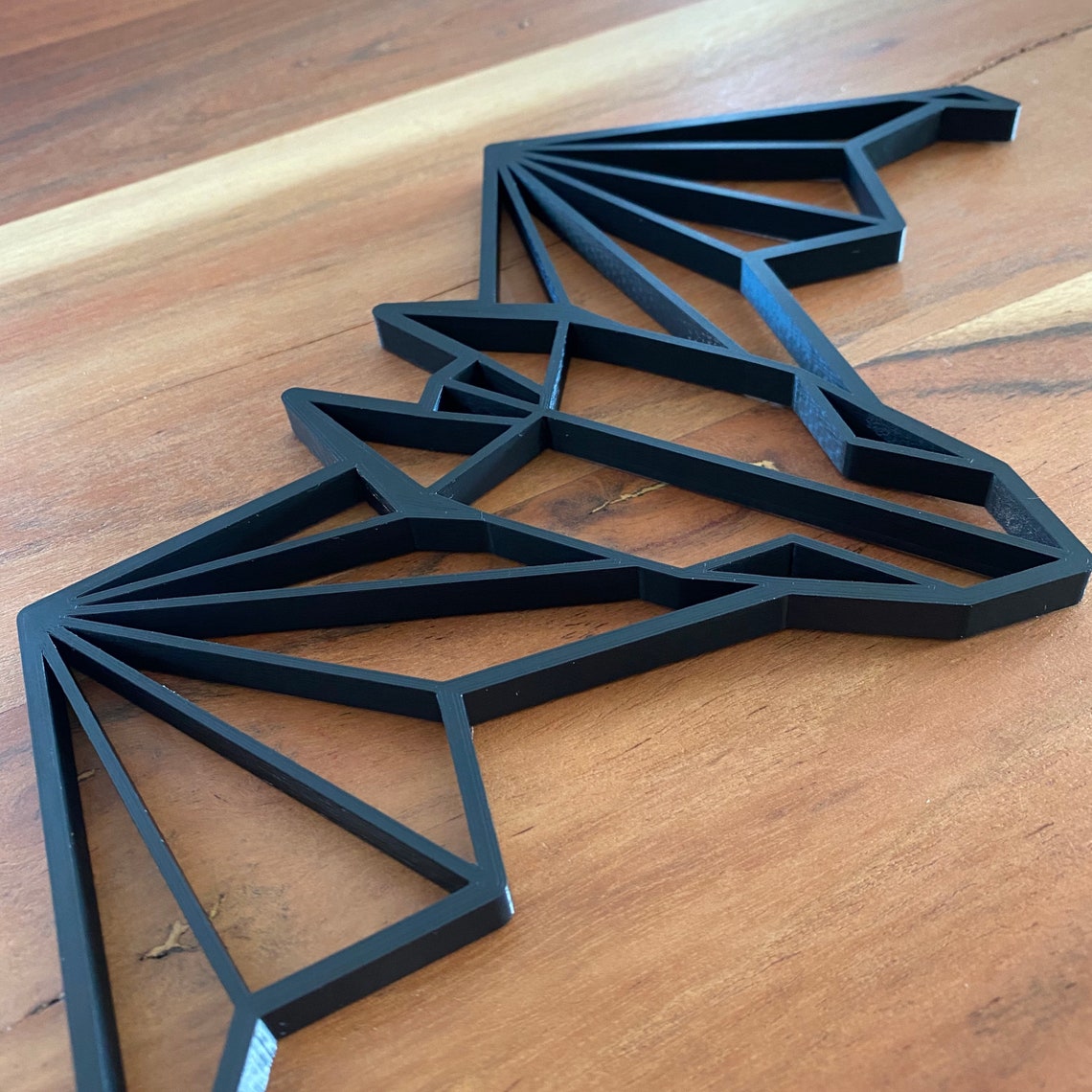 Geometric Bat 1 3D Printed Wallart Nursery Decor - Etsy