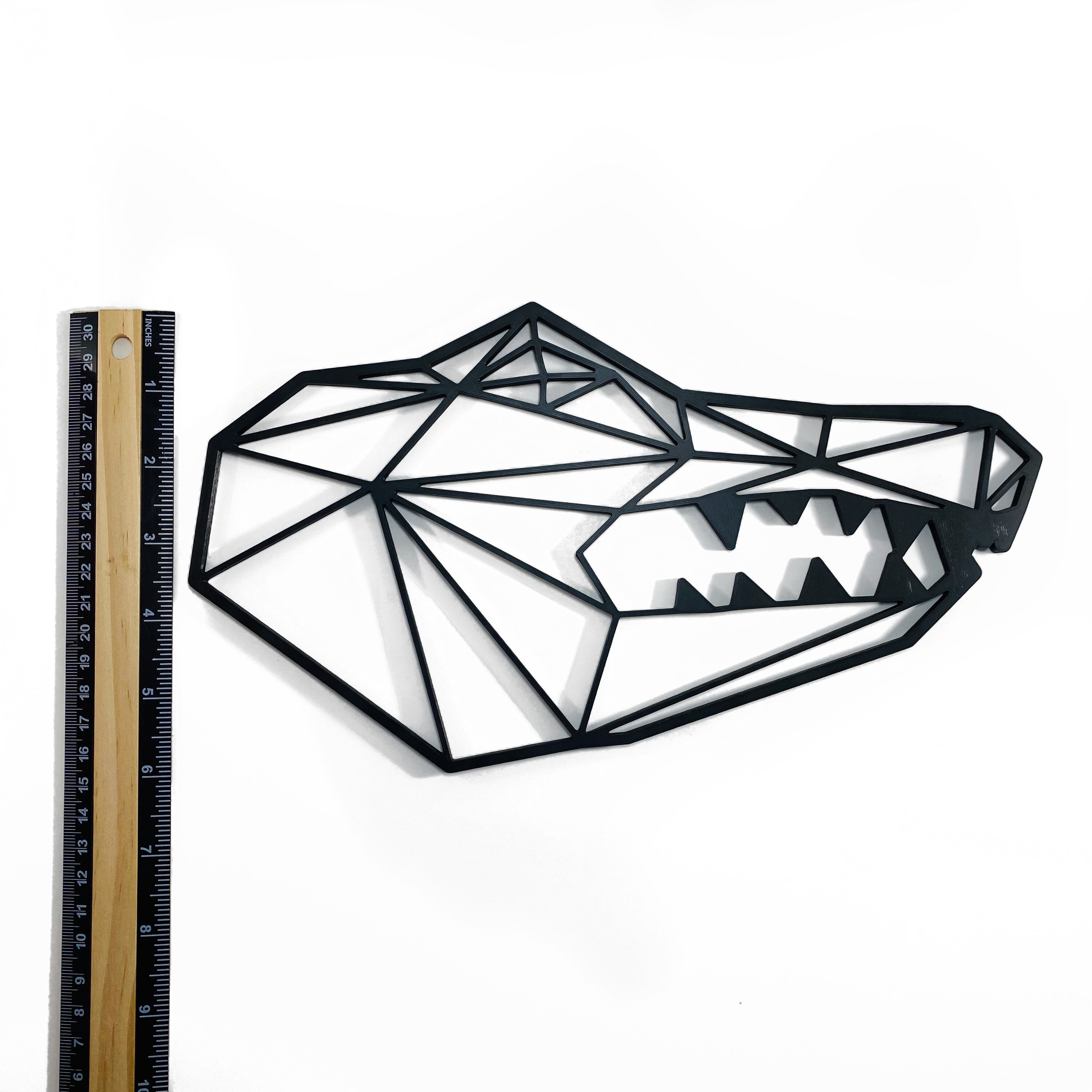 Geometric Alligator 3D Printed Wallart Nursery Decor - Etsy