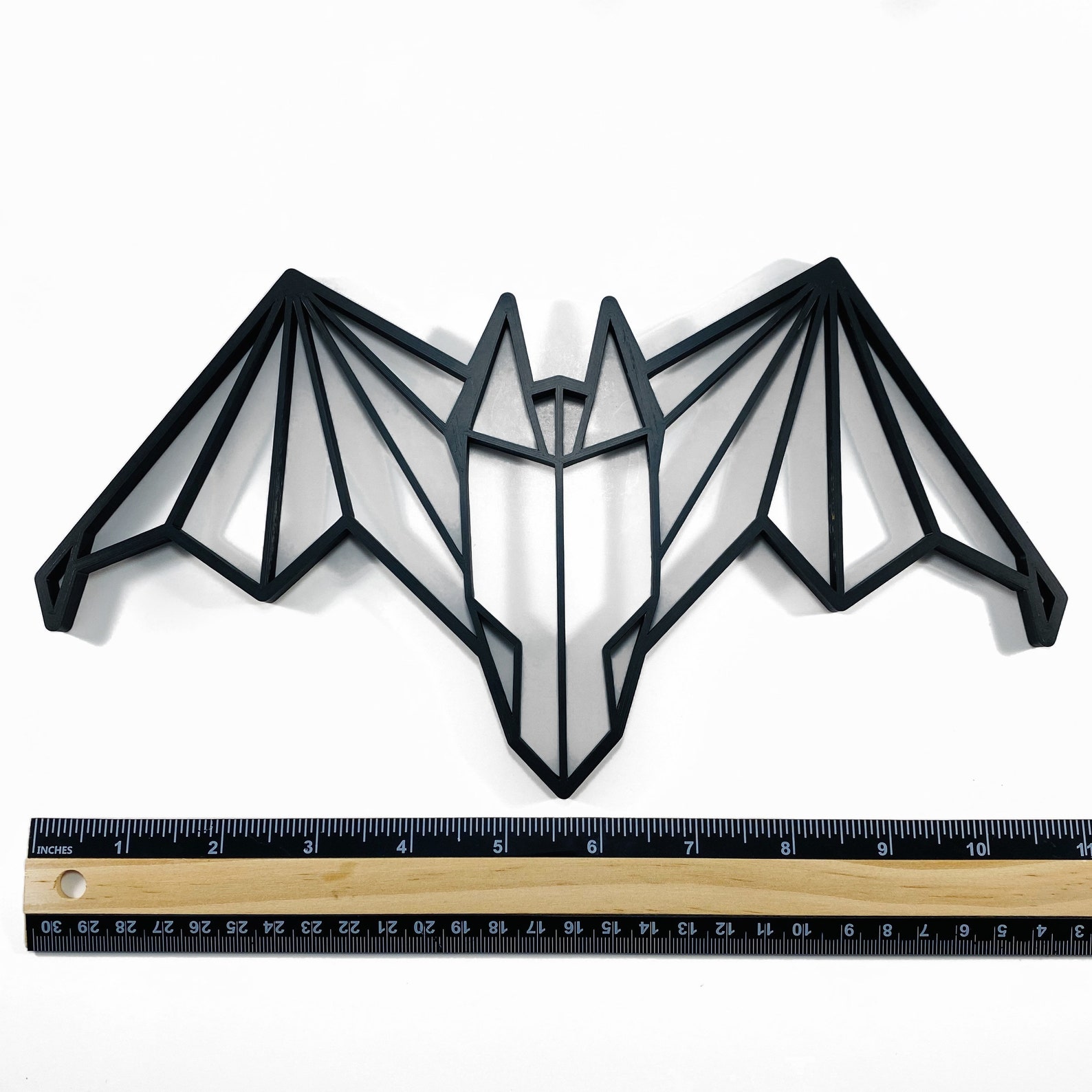 Geometric Bat 1 3D Printed Wallart Nursery Decor - Etsy