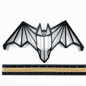 Geometric Bat #1 3D Printed Wallart Nursery Decor - Etsy