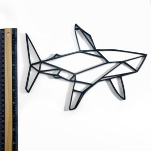 Geometric Shark 2 3D Printed Wallart Nursery Decor - Etsy New Zealand