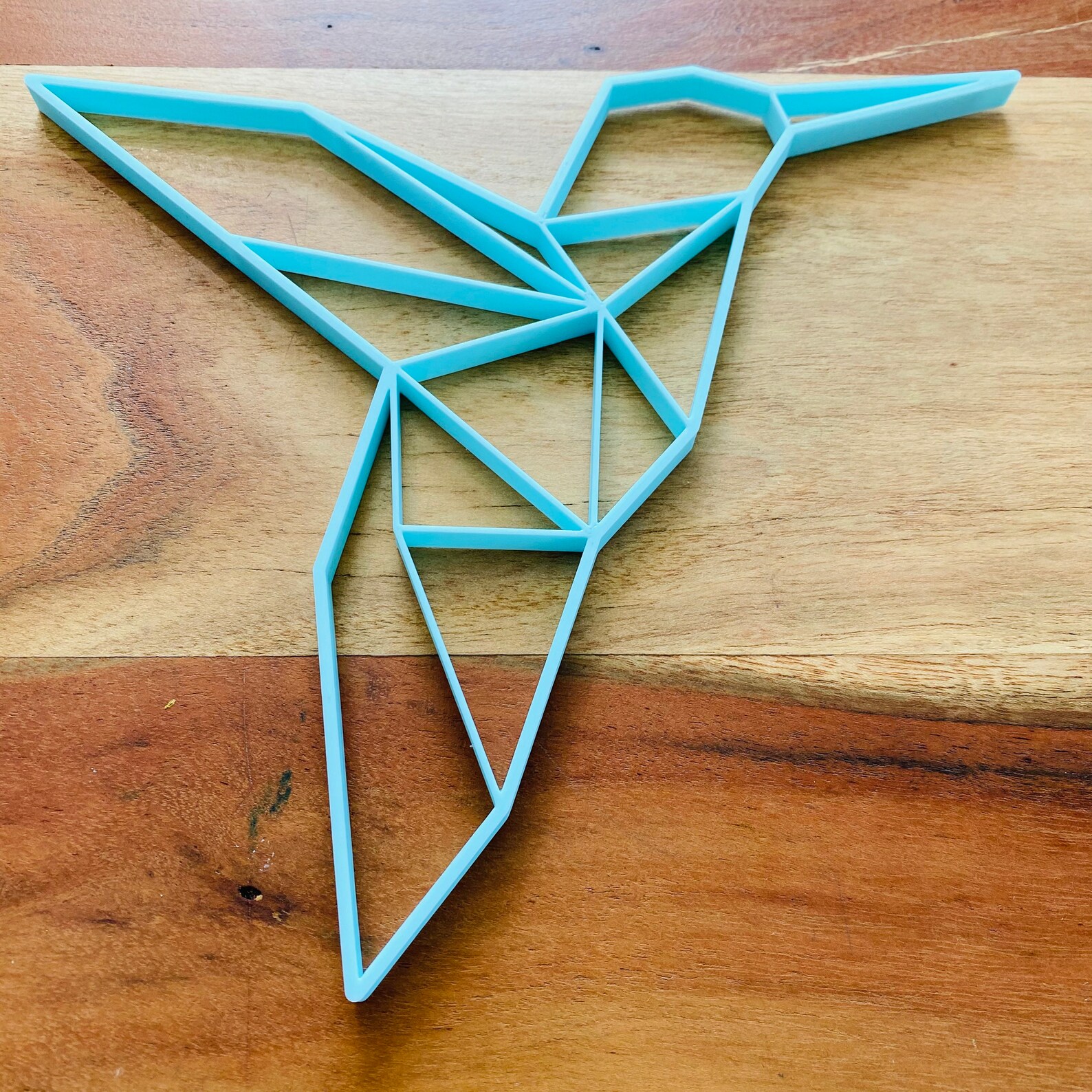 Geometric Hummingbird 3D Printed Wallart Nursery Decor - Etsy