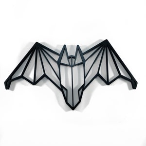 Geometric Bat #1 3D Printed Wallart Nursery Decor - Etsy