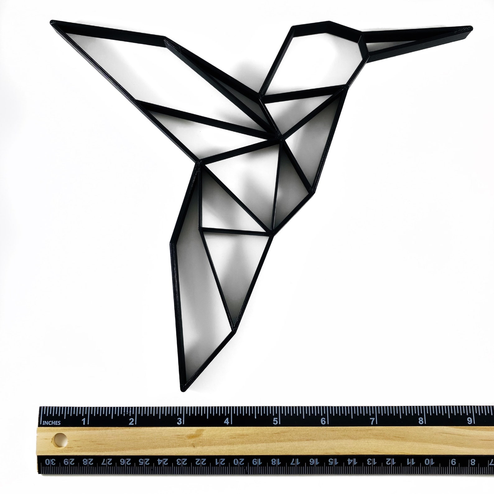 Geometric Hummingbird 3D Printed Wallart Nursery Decor - Etsy
