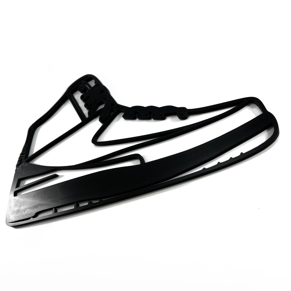 Inspired Nike Jordan Air 2 Silhouette Wall Art 3D Printed Sneaker Head ...