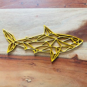 Geometric Shark #3 3D Printed Wallart Nursery Decor - Etsy