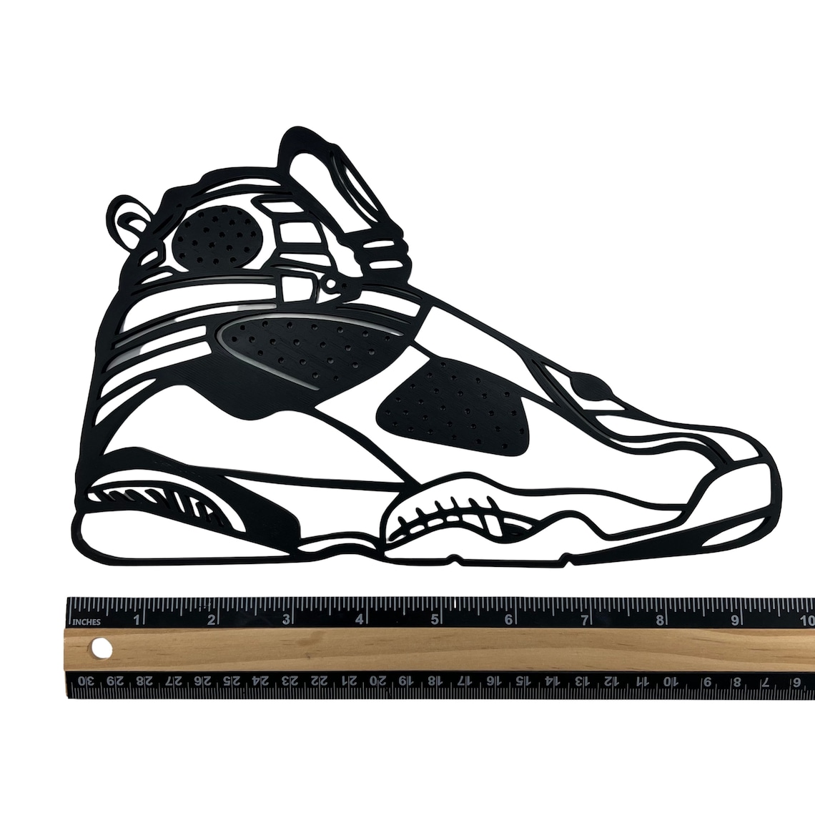 Inspired Nike Jordan Air 8 Silhouette Wall Art 3D Printed - Etsy