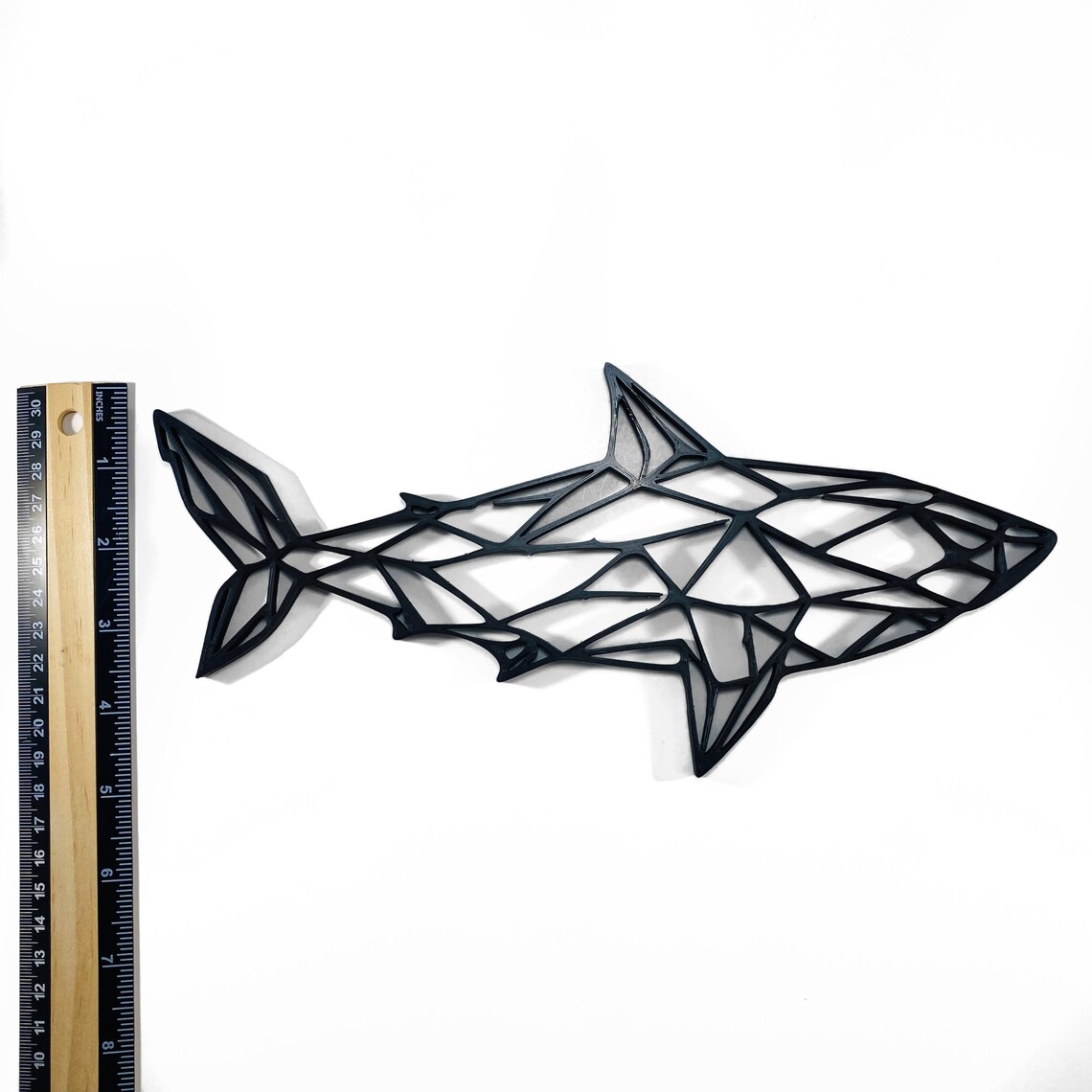 Geometric Shark 3 3D Printed Wallart Nursery Decor - Etsy