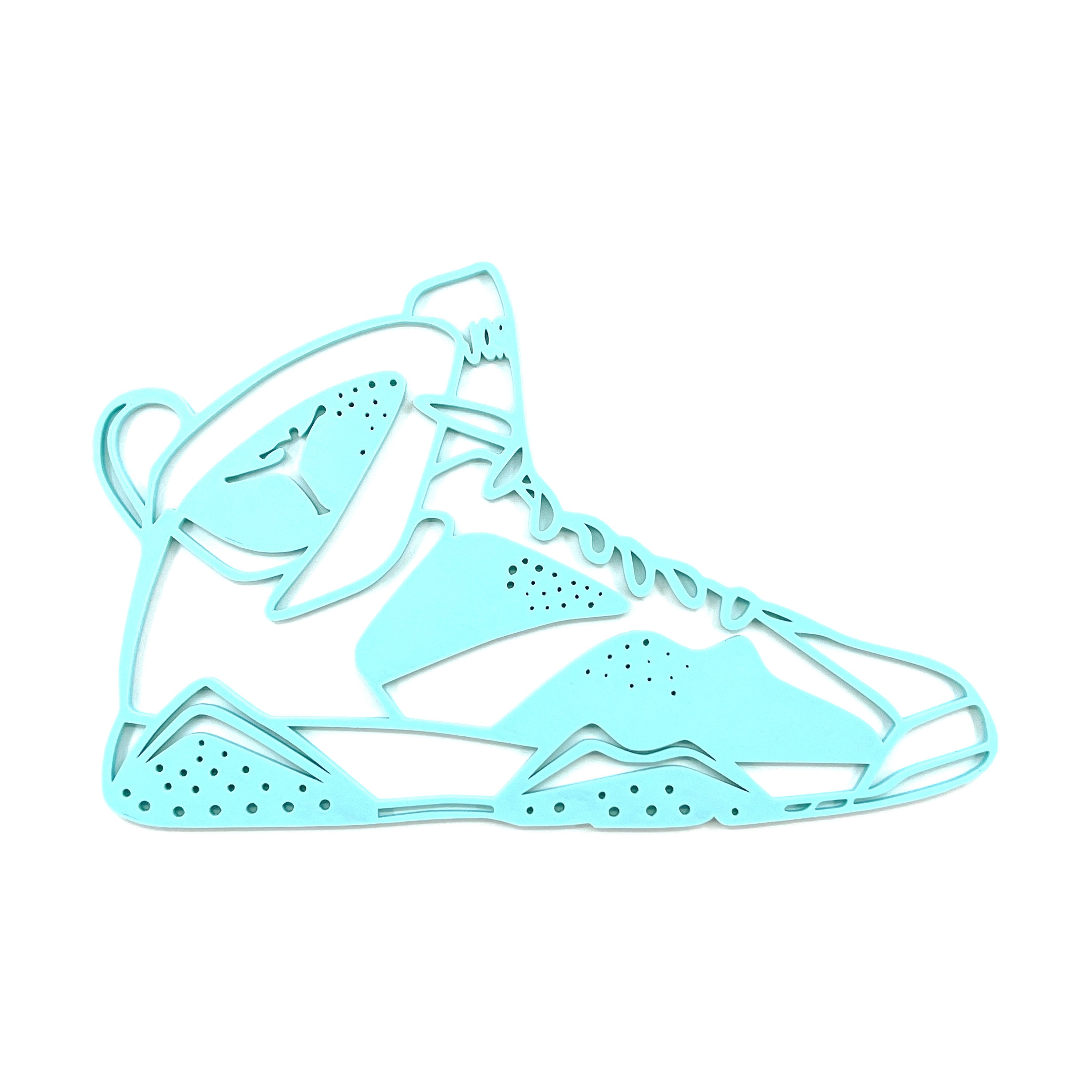 Inspired Nike Jordan Air 7 Silhouette Wall Art 3D Printed - Etsy