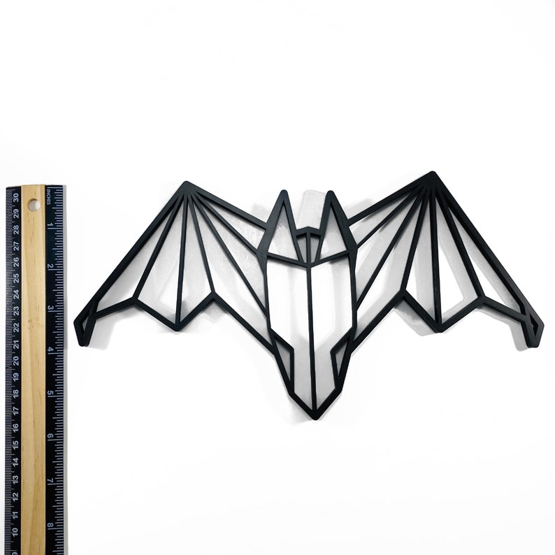 Geometric Bat 1 3D Printed Wallart Nursery Decor - Etsy