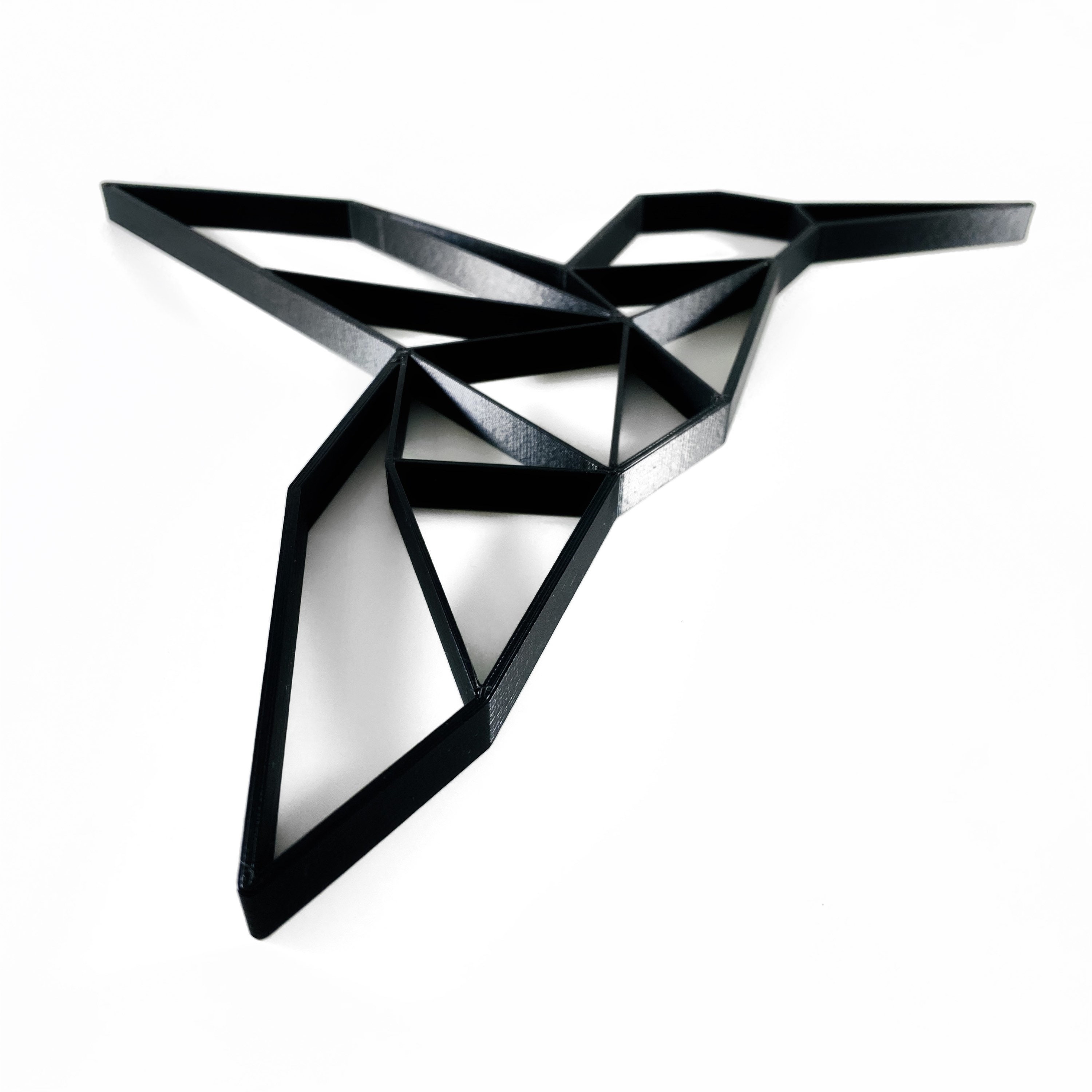 Geometric Hummingbird 3D Printed Wallart Nursery Decor - Etsy