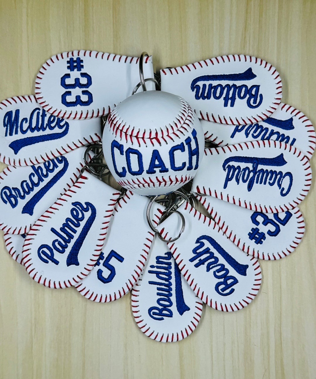 Team Baseball Bag Tags 10 and Coach Autograph Ball - Etsy