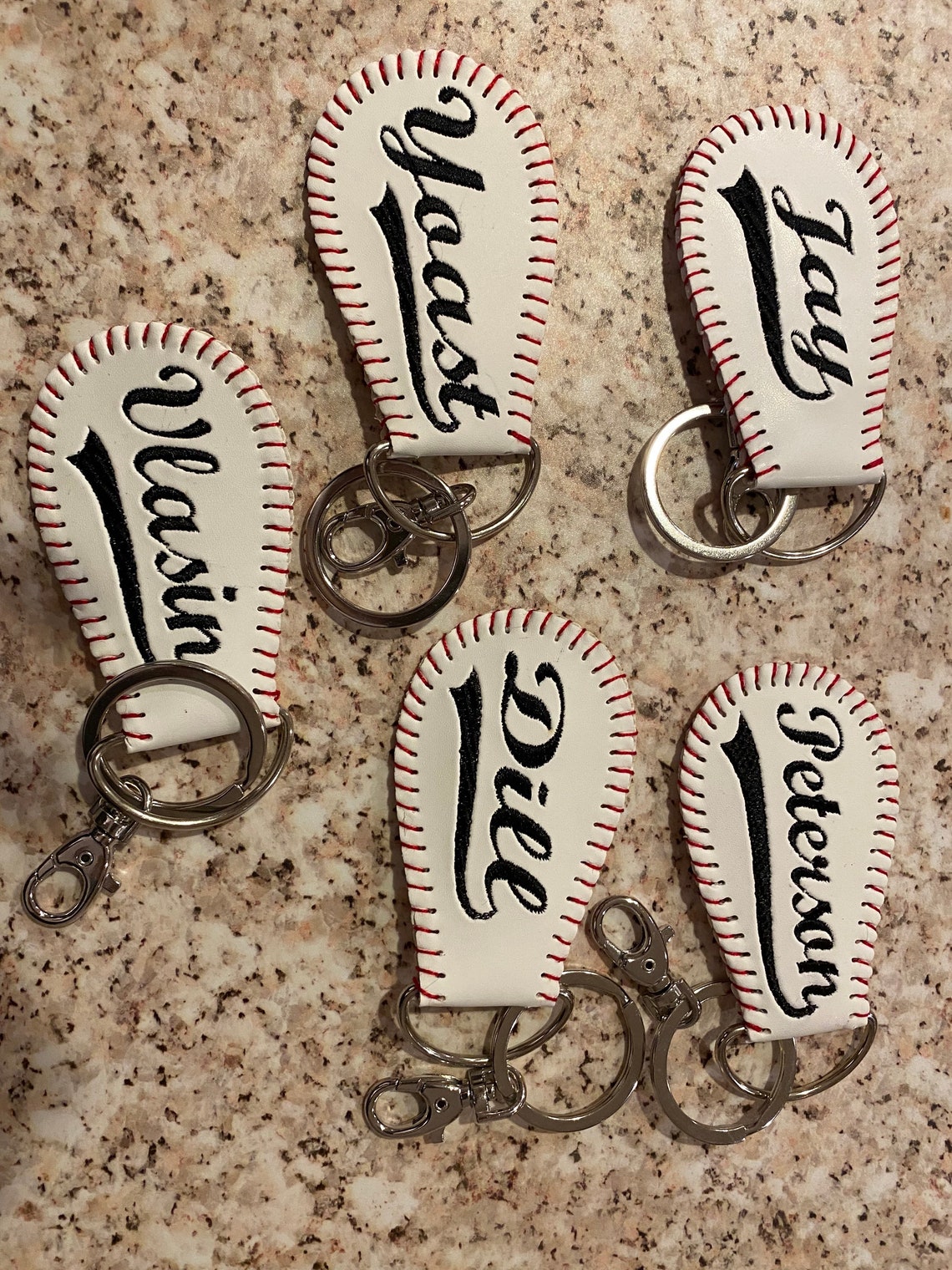 Personalized Baseball Keychain - Etsy
