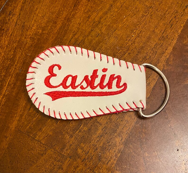 Personalized Baseball Keychain - Etsy