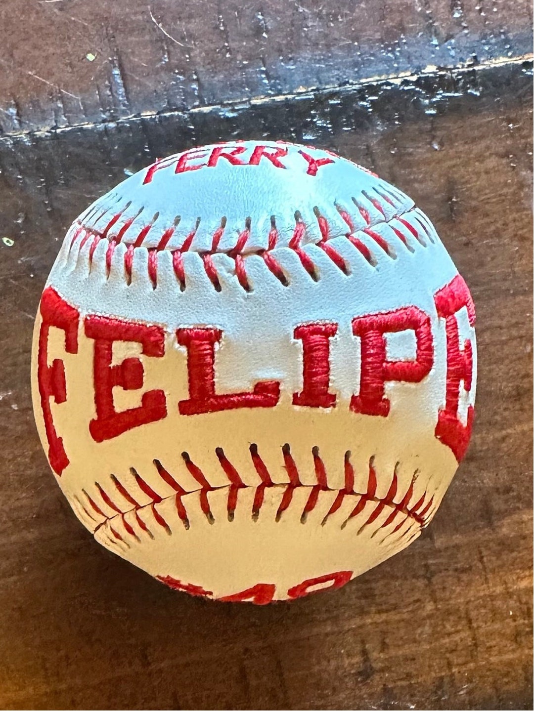 Personalized Embroidered Baseball: Keepsake Gift - Etsy