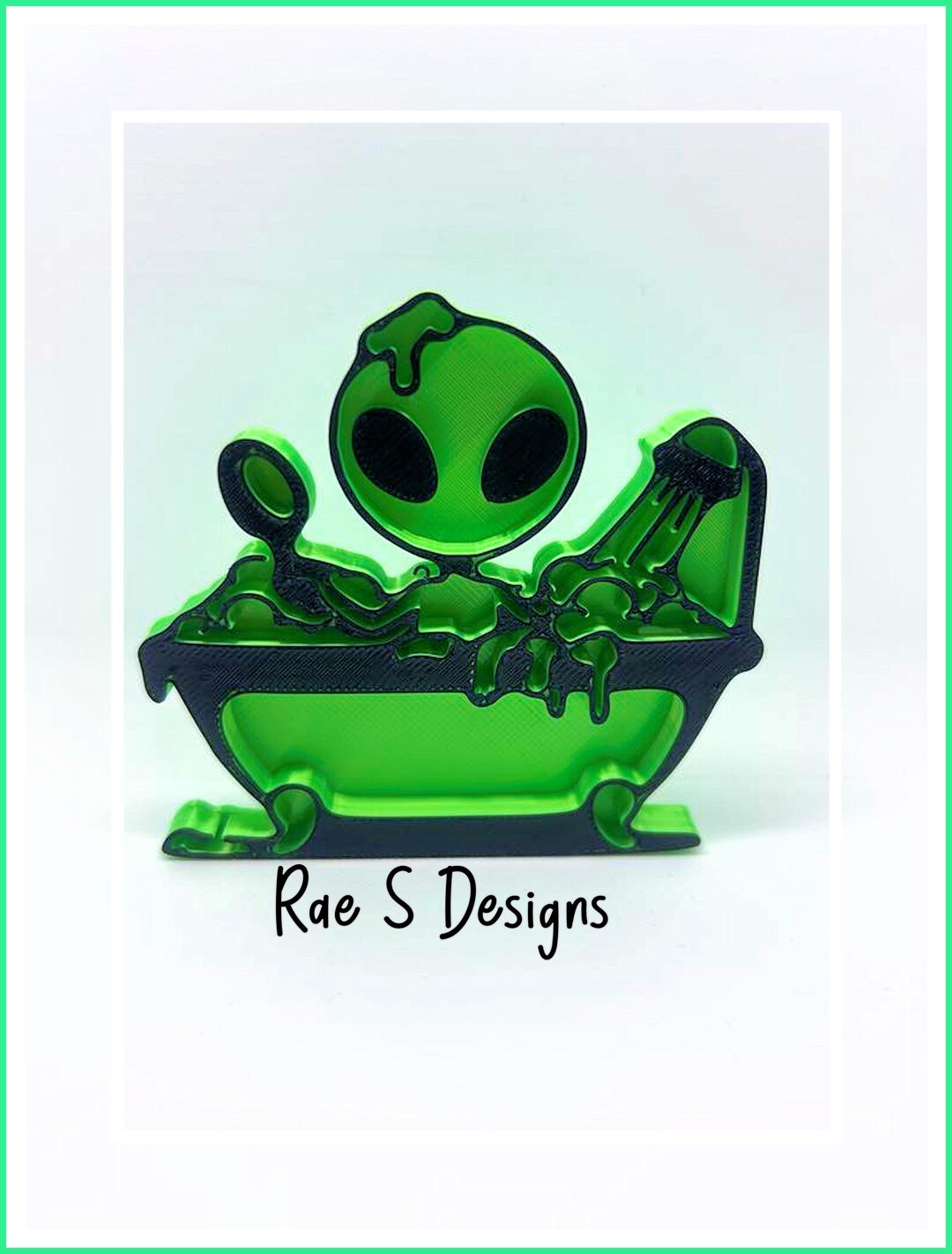 3D Printed Blank Alien in a Bathtub - Etsy