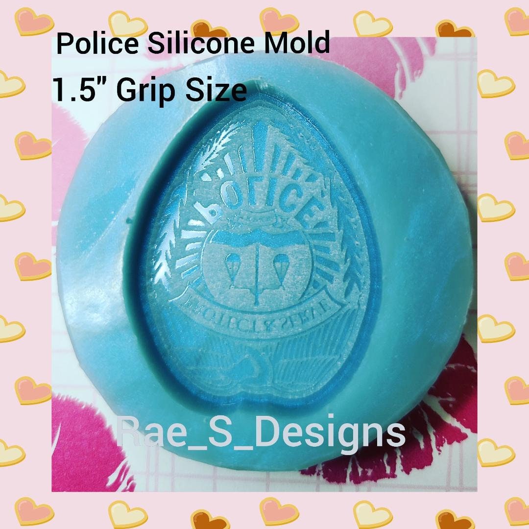 Police Engraved Emblem Silicone Mold - Etsy