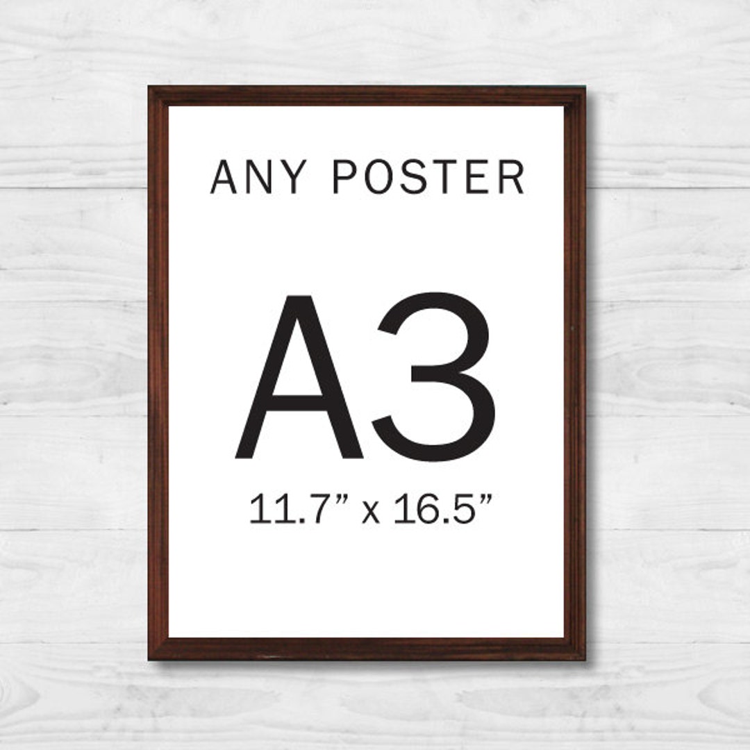 Size A3 Poster