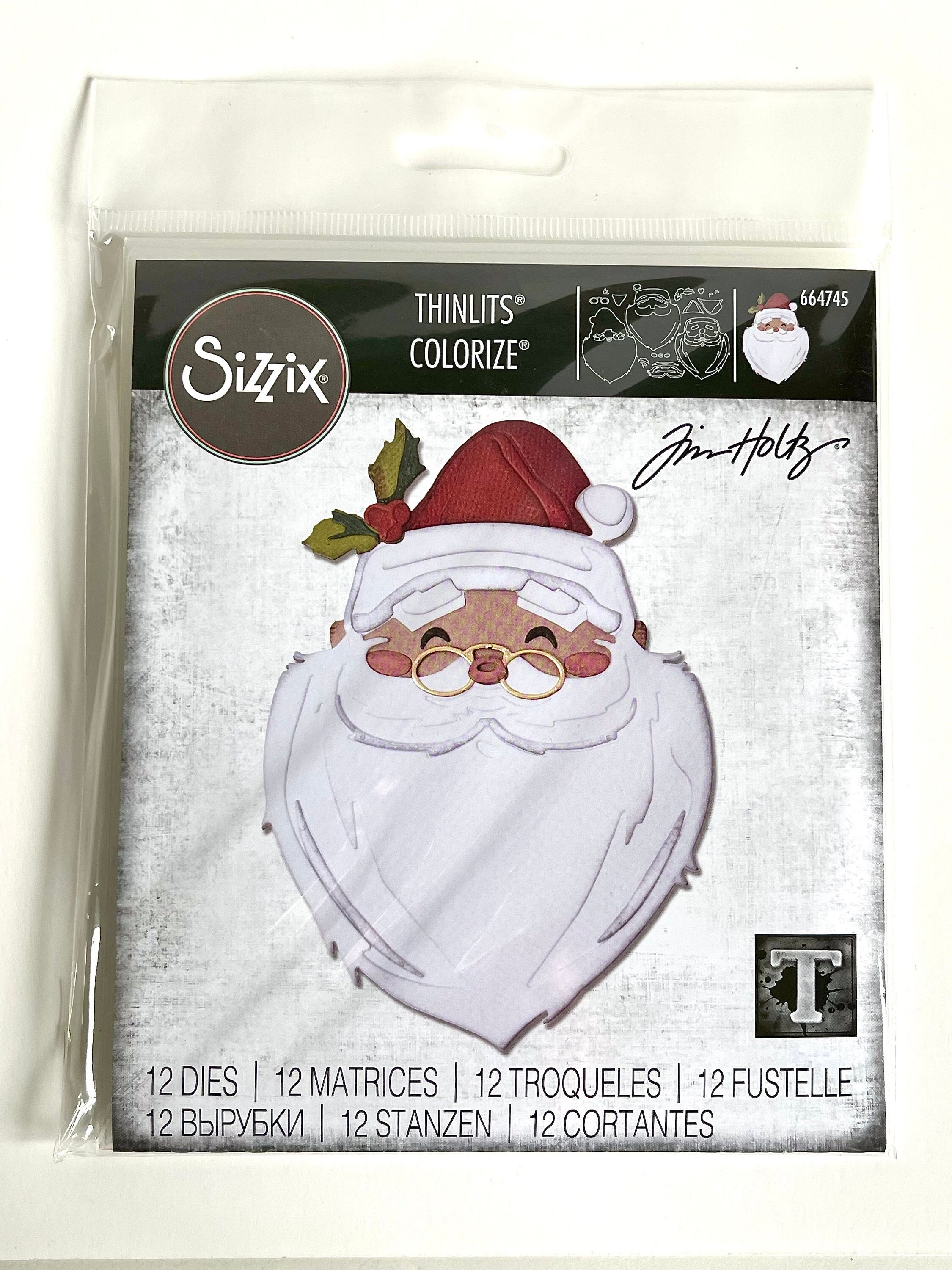 Sizzix Tim Holtz santa's Wish Colorize Thinlit Die Set 664745 12 Pieces - Etsy