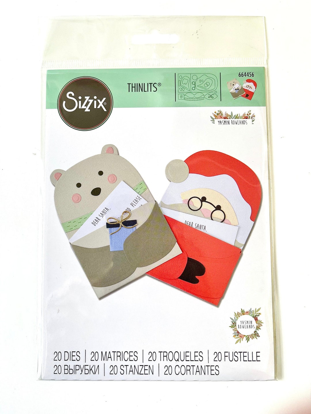 Sizzix "santa's Letter" Thinlit Die Set -#664456 - 20 Dies - Etsy