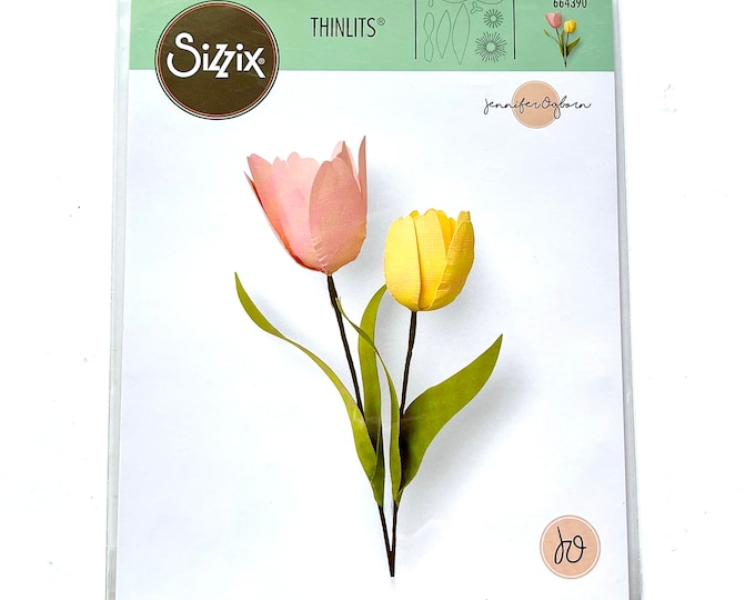 Sizzix Thinlits Tulip Die - 664390 - 8 Dies, Tulip Paper Cutter, Flower ...