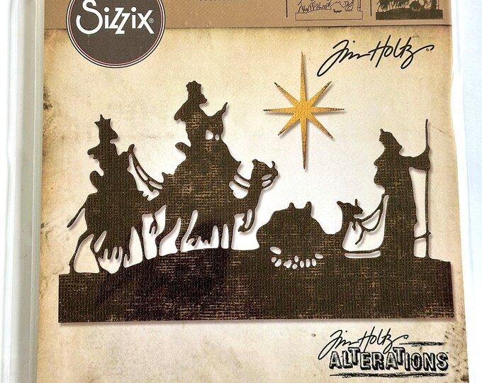 Sizzix Tim Holtz "wise Men - 663127" Thinlits Die Set - Includes 2 Dies, Christmas Die Set ...