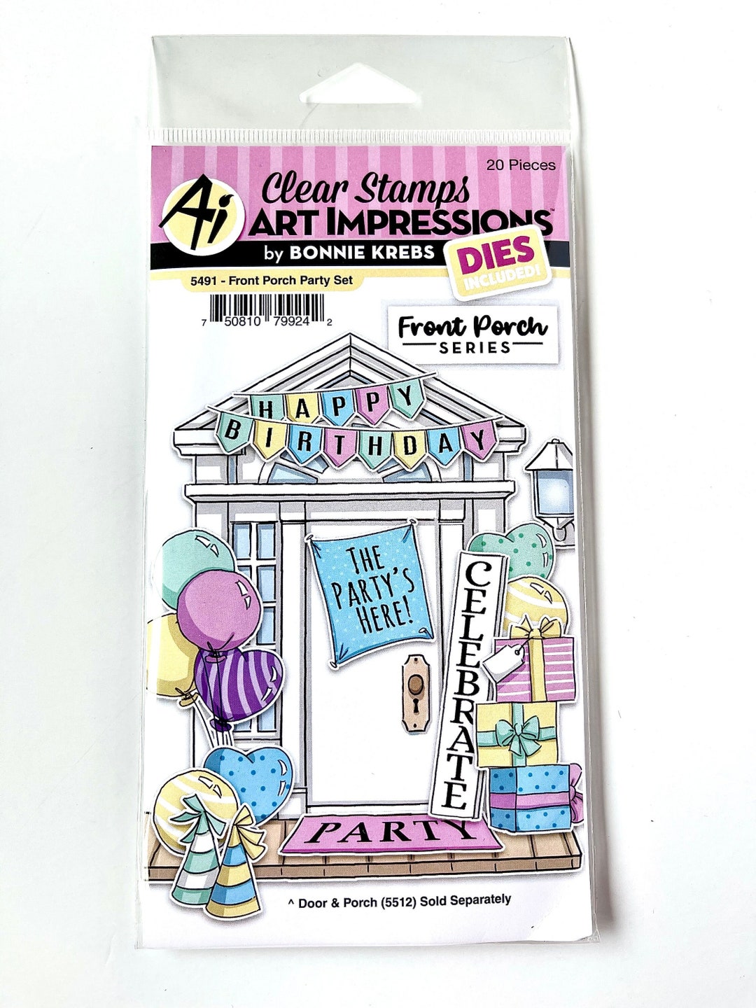 Art Impressions - "front Porch Party Set - 5491" Clear Stamp & Dies Set ...