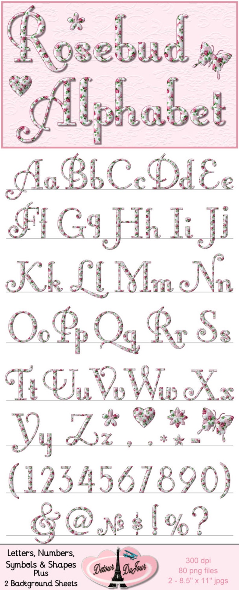 Alphabet Clipart Digital Alphabet Letters Digital Alphabet - Etsy