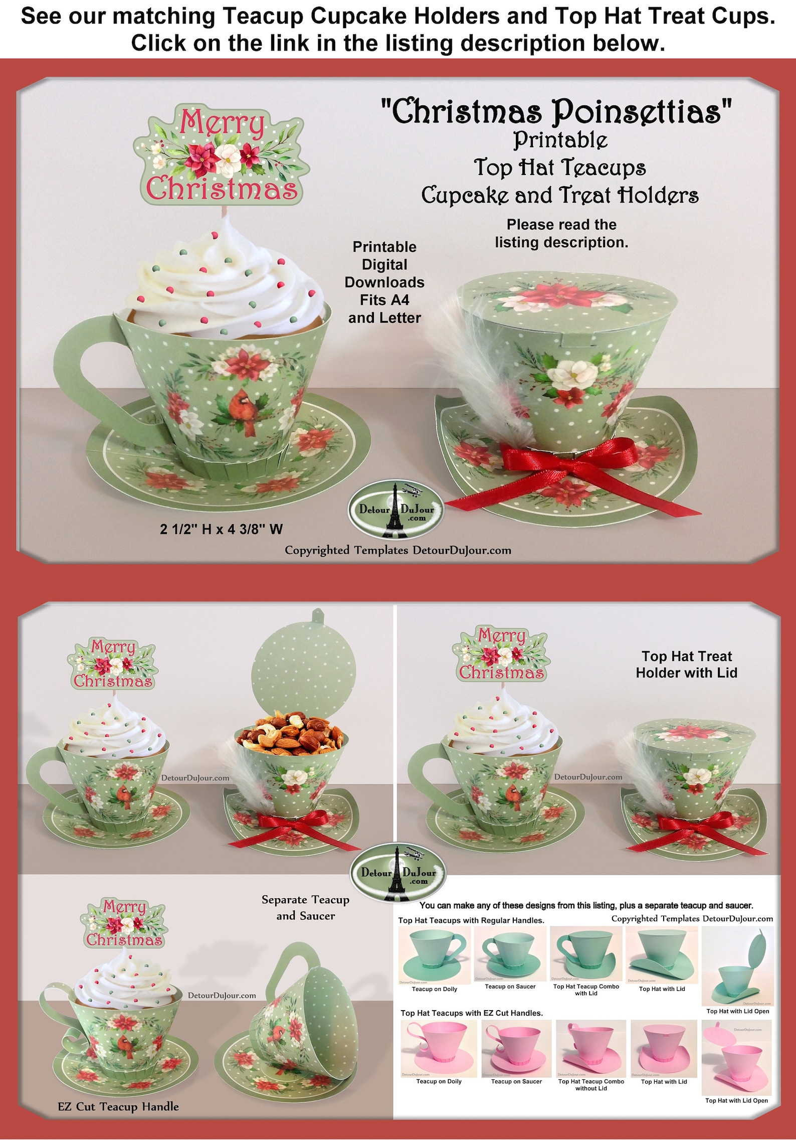 DIY Boxes CHRISTMAS PRINTABLE Christmas Box Gift Box Candy Box - Etsy