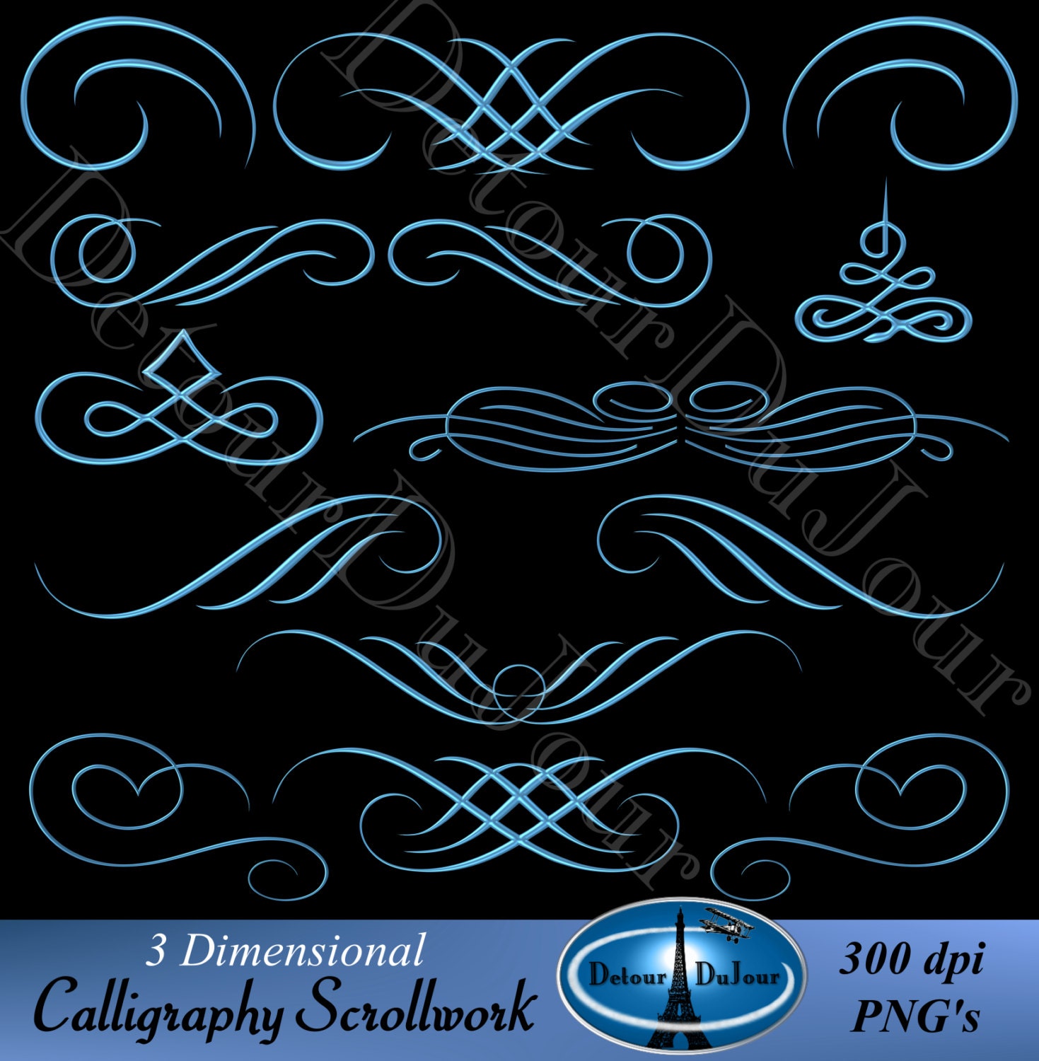 Wedding Scrollwork Clipart