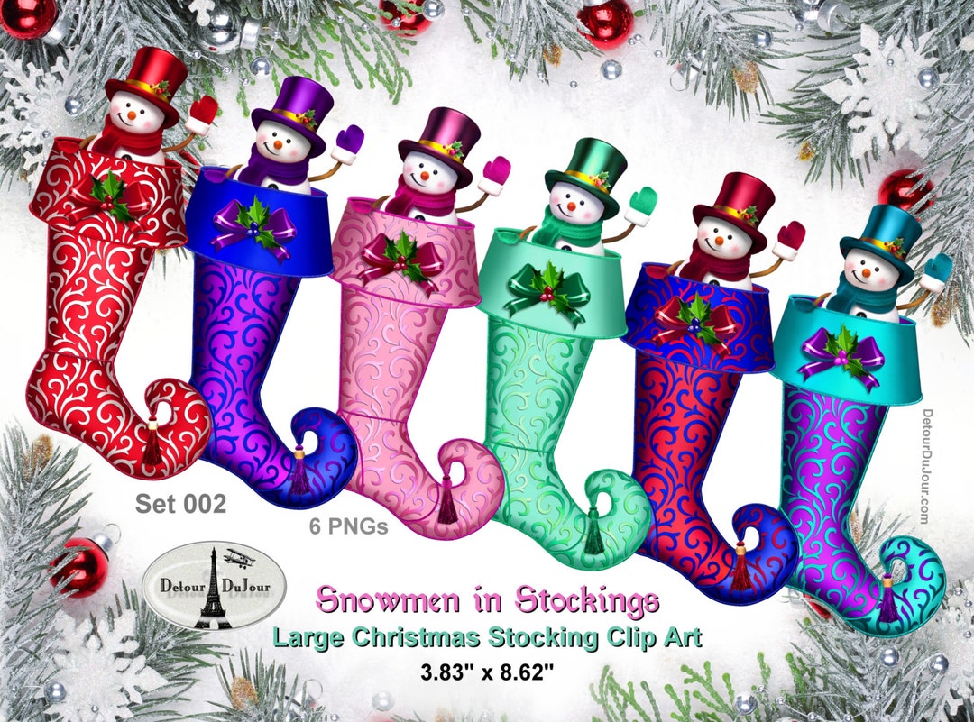 Christmas Clip Art Clipart, Christmas Stockings Clip Art, Snowman in ...