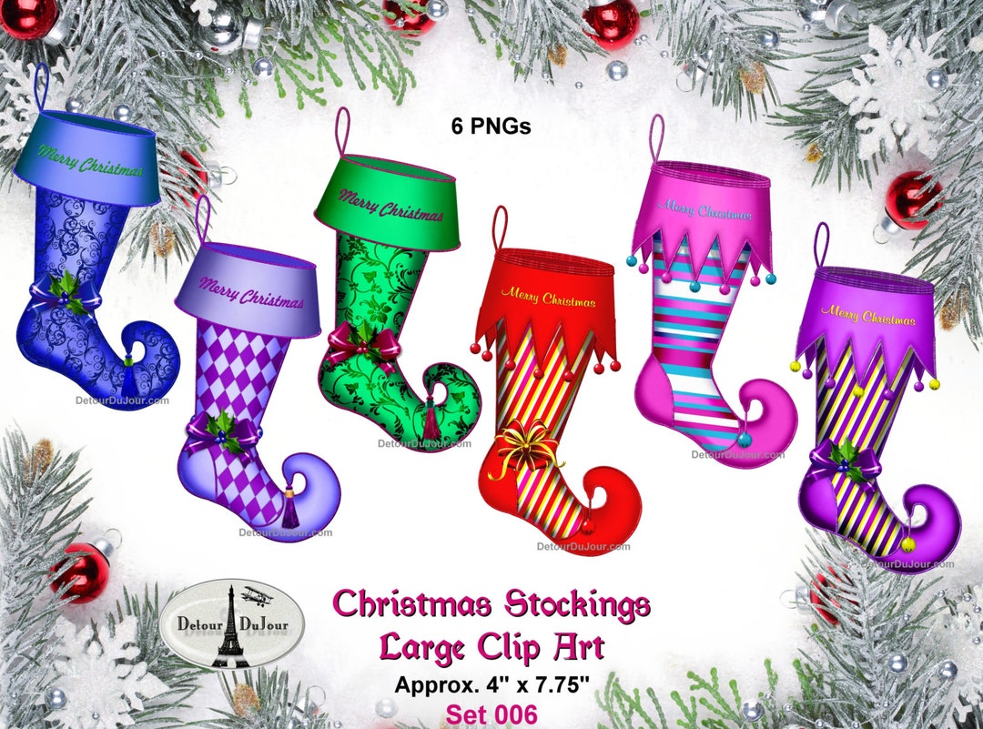 Christmas Stocking Clipart Christmas Clip Art Clipart Christmas ...