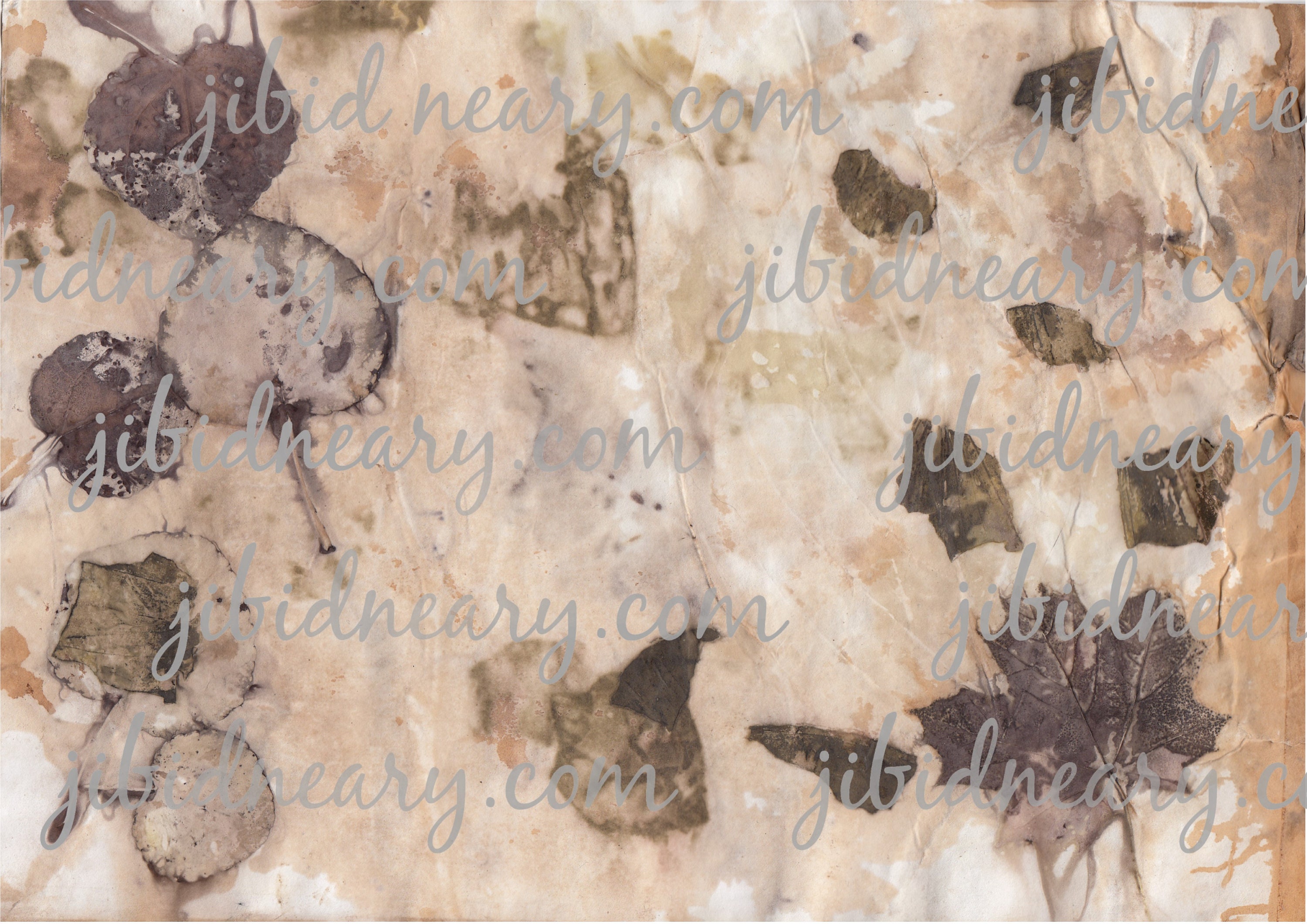 Leaf Litter an Eco-Dyed Paper Collection 10 pages | Etsy