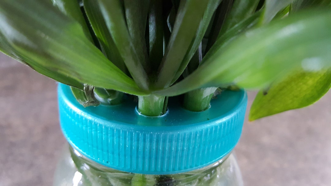 Plastic Mason Jar Flower Frog Lids - Flower Arrangement Lid - Etsy