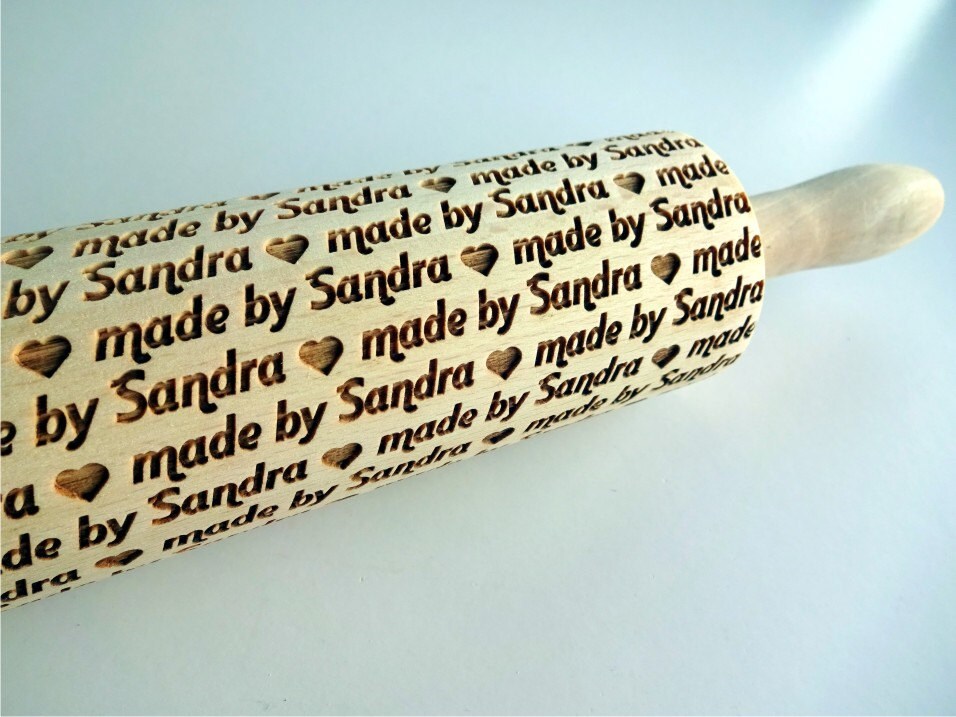 Personalized Rolling Pin Made By...... Lazer Engraved - Etsy