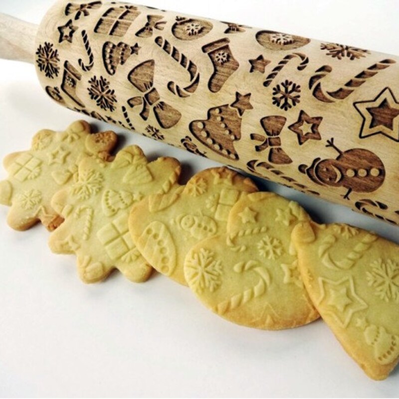 Christmas Rolling Pin - Etsy Canada