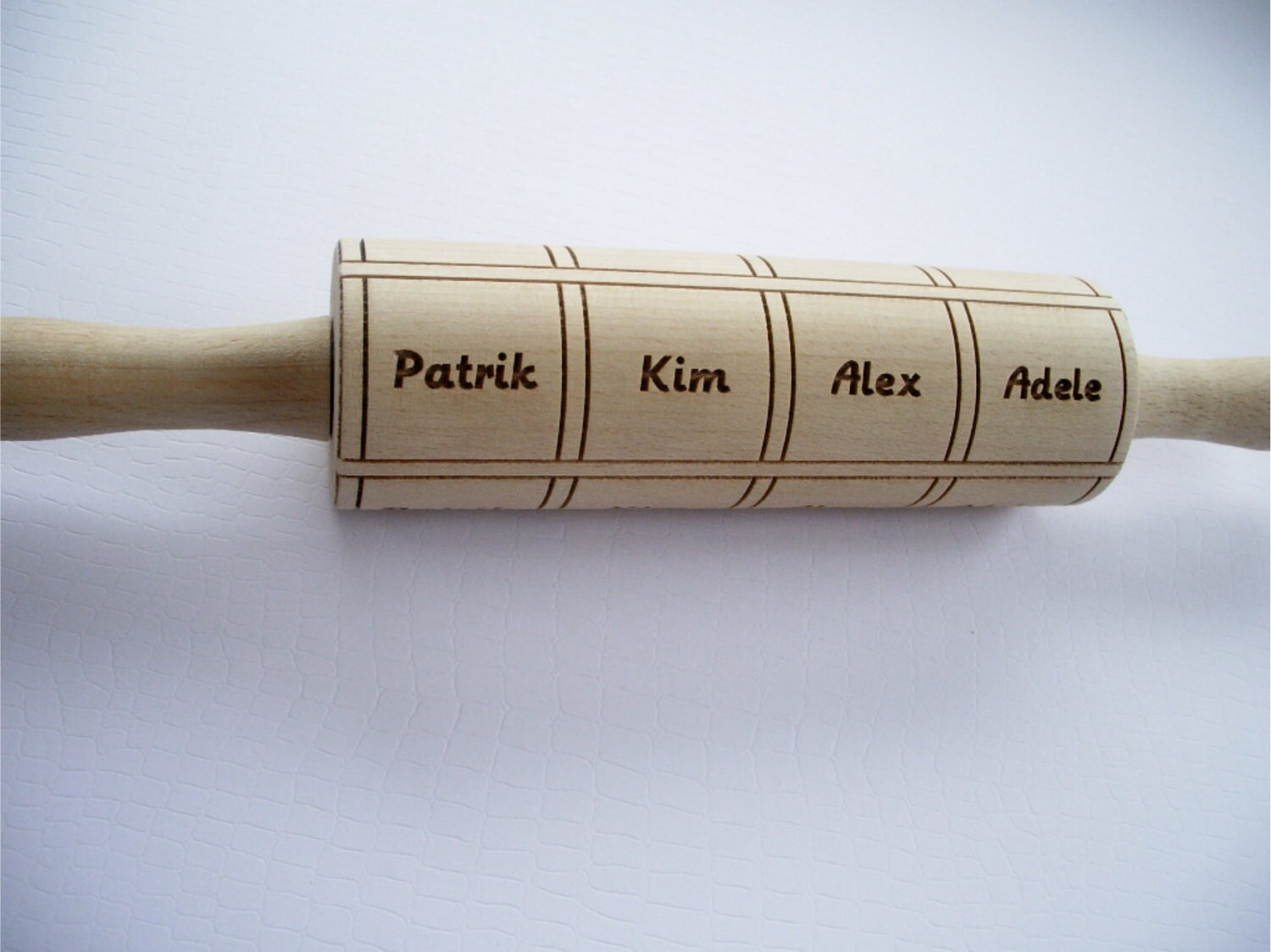 Personalized Rolling Pin With NAMES. up to 16 Names/ Words on - Etsy