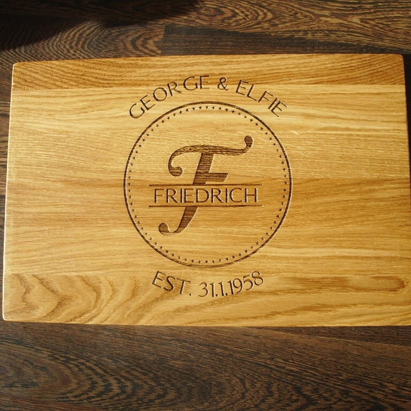 Monogram Cutting Board - Etsy