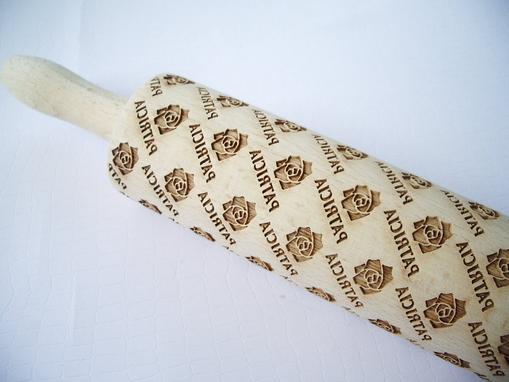Personalized Rolling Pin With NAME. Lazer Engraved Embossing | Etsy