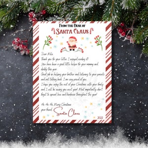 Santa Letter Editable Template Printable Instant Download - Etsy