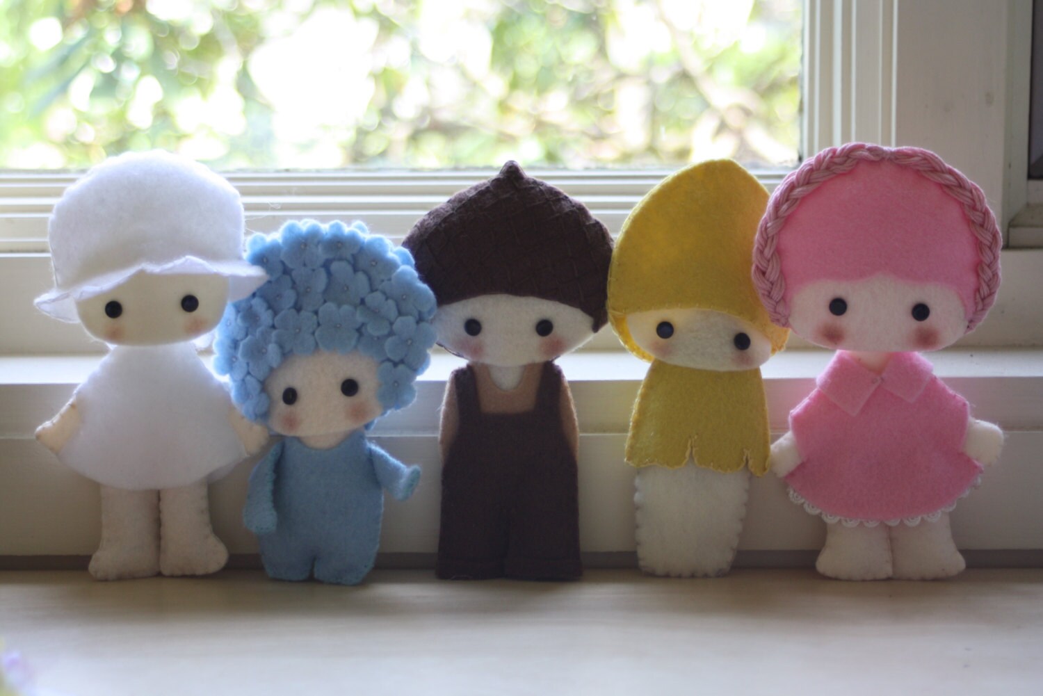 Level Easy PDF Pattern 5 Soft Acorn Sprite Doll Felt - Etsy