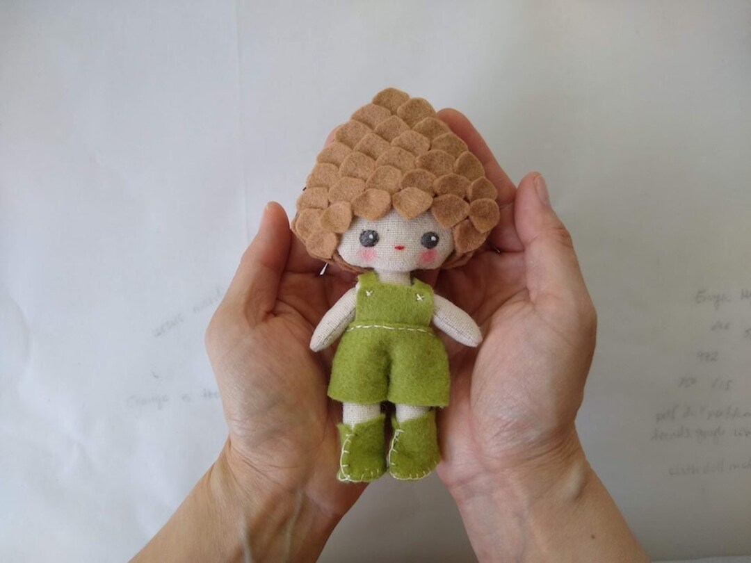 PDF Digital Doll Pattern- Sewing Template and Instructions for 5 Inch ...