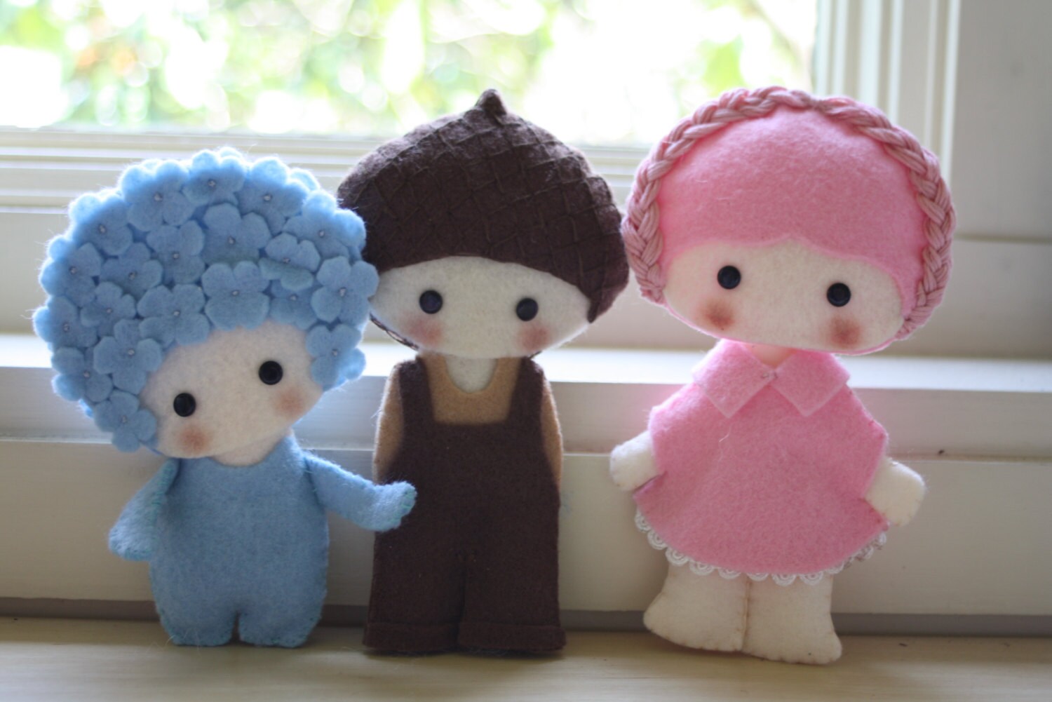 Level Easy PDF Pattern 5 Soft Acorn Sprite Doll Felt - Etsy