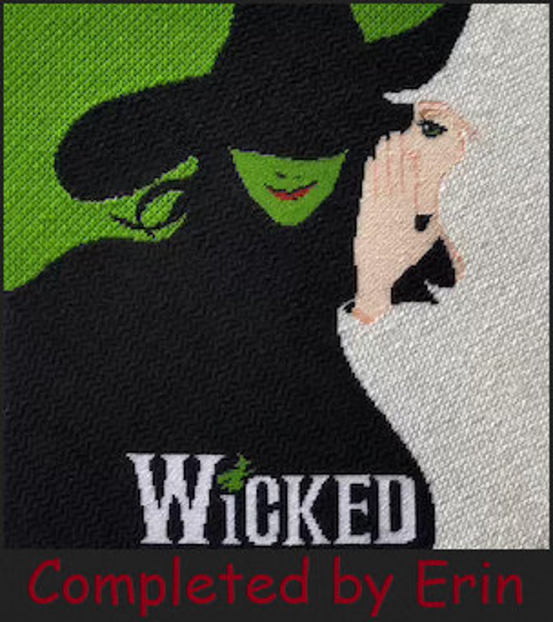 Wicked the Musical Counted Cross Stitch Pattern x-stitch - Etsy