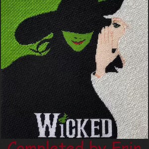 Wicked - the Musical - Counted Cross Stitch Pattern (x-stitch PDF) - Etsy